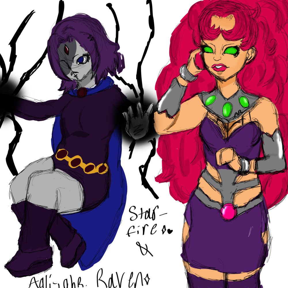 Starfire&Raven - ibisPaint