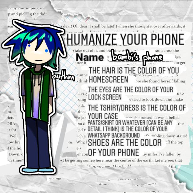 humanized phone - ibisPaint