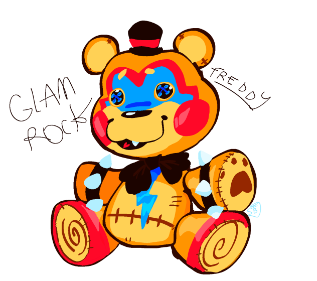 Plush glam rock Freddy - ibisPaint