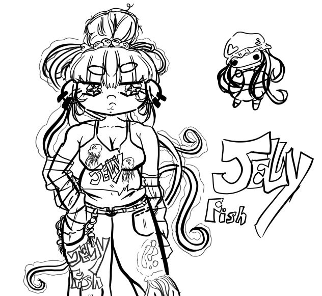 Jelly fish themed!! - ibisPaint