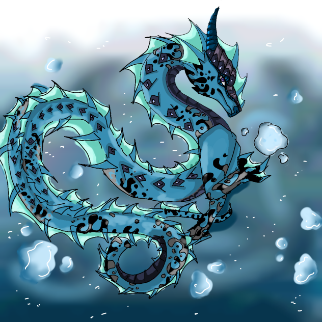 Aquatic dragon - ibisPaint
