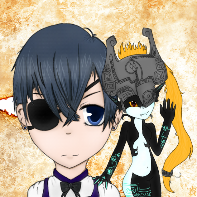 Ciel Phantomehive with Midna - ibisPaint