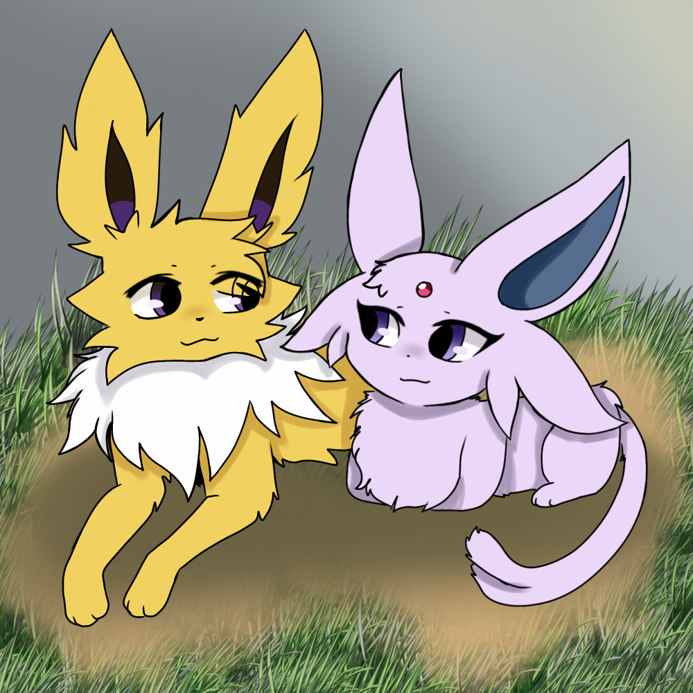 Jolteon x Espeon - ibisPaint