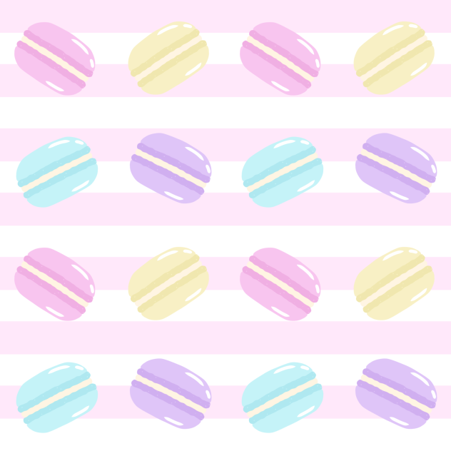 Cute macaron pattern - ibisPaint