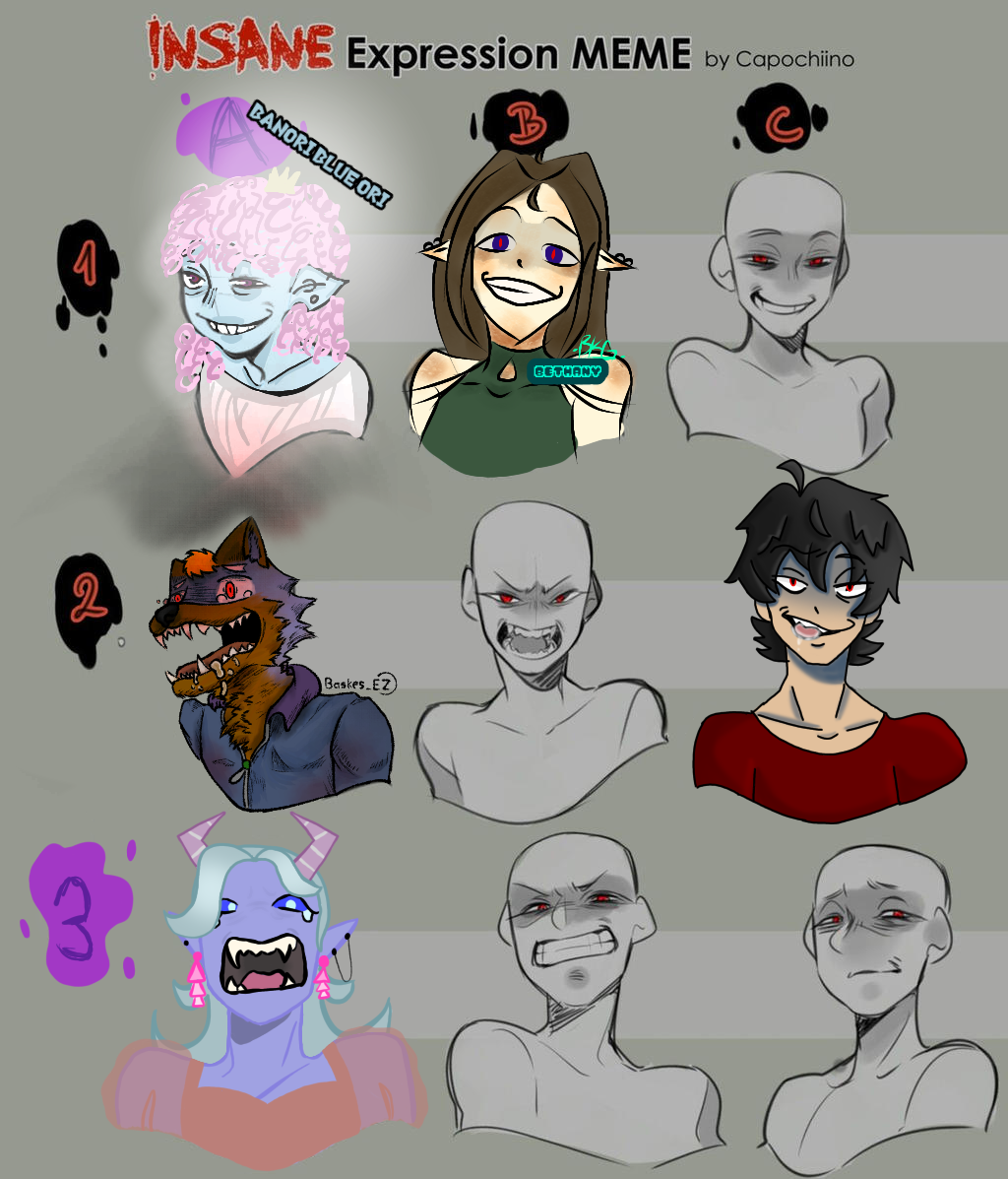 𝙄𝙣𝙨𝙖𝙣𝙚 expression collab - ibisPaint