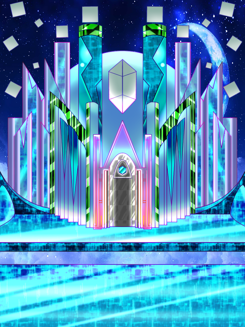 futuristic castle - ibisPaint