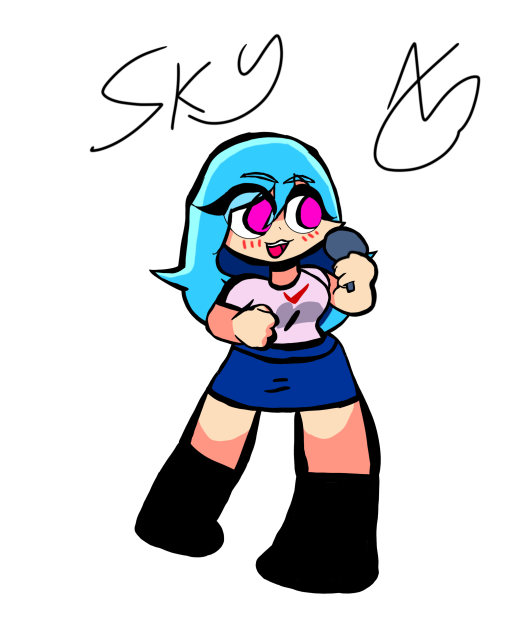 Sky fnf - ibisPaint