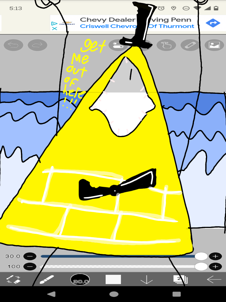 oh no he's breaking the 4th wall - ibisPaint