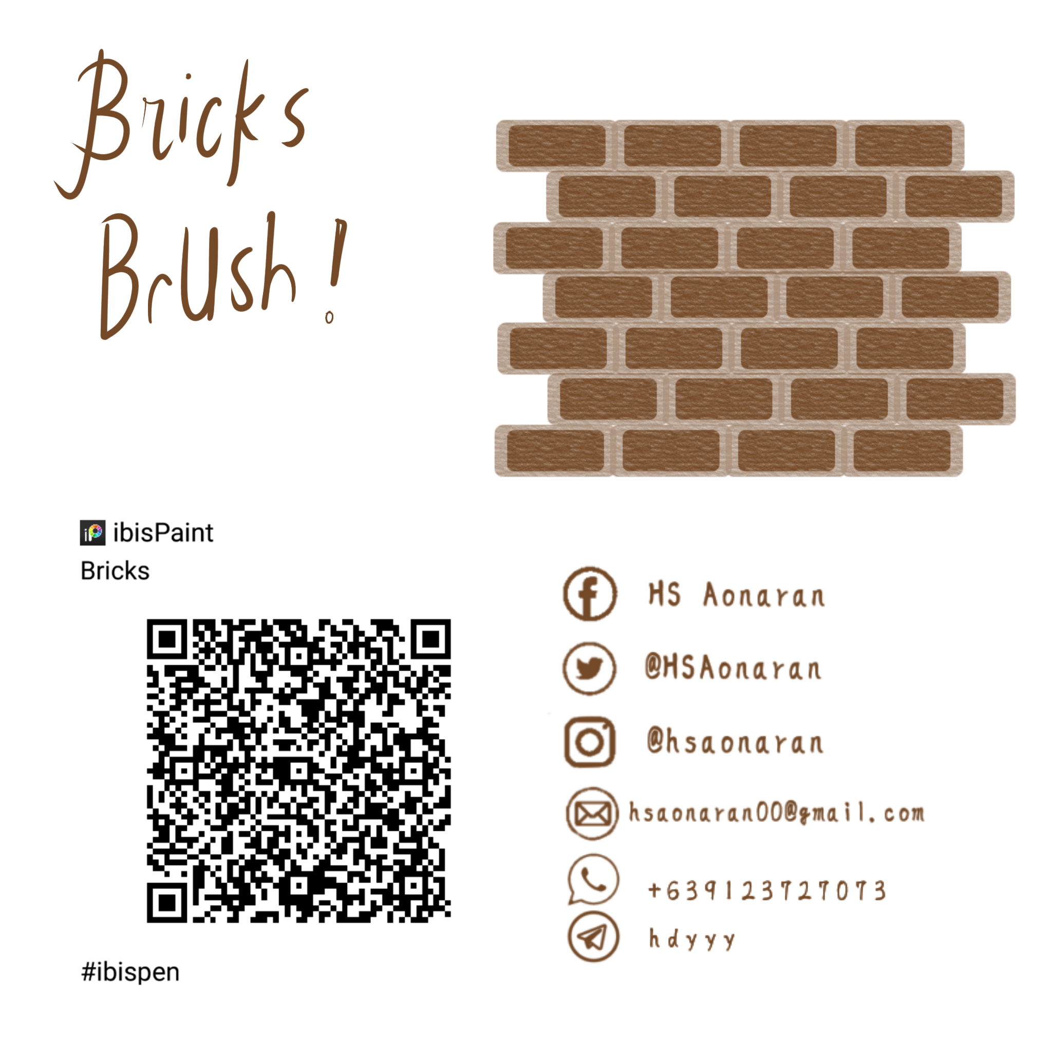 ibisPaint Brush (bricks) - ibisPaint