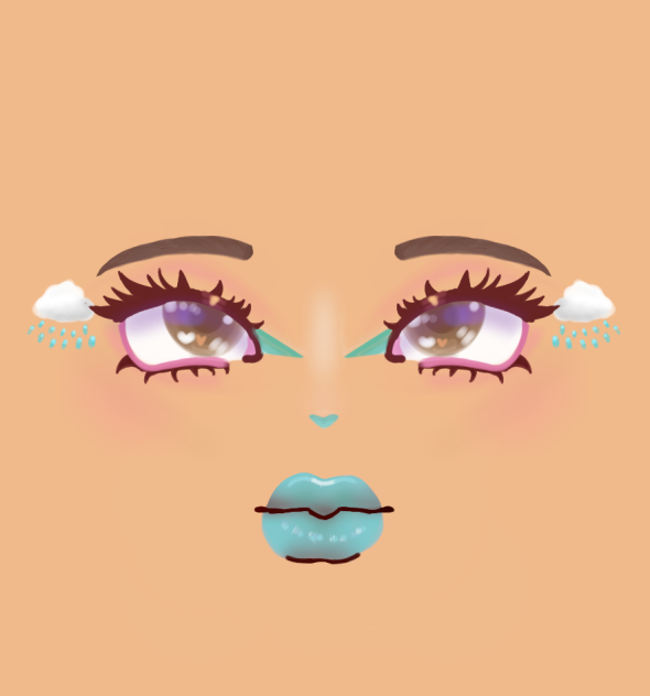 Dress To Impress inspired face ♡ - ibisPaint