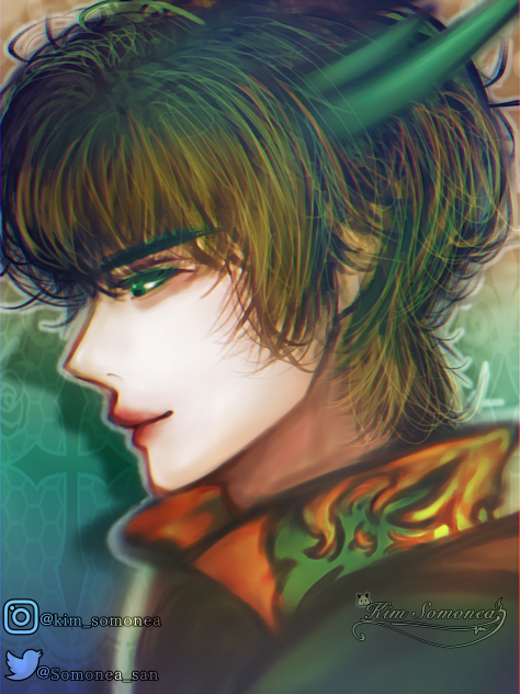 This emoji “🐲🐉” as human version - ibisPaint