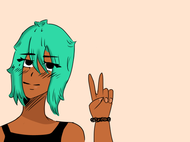 Green Hair - ibisPaint