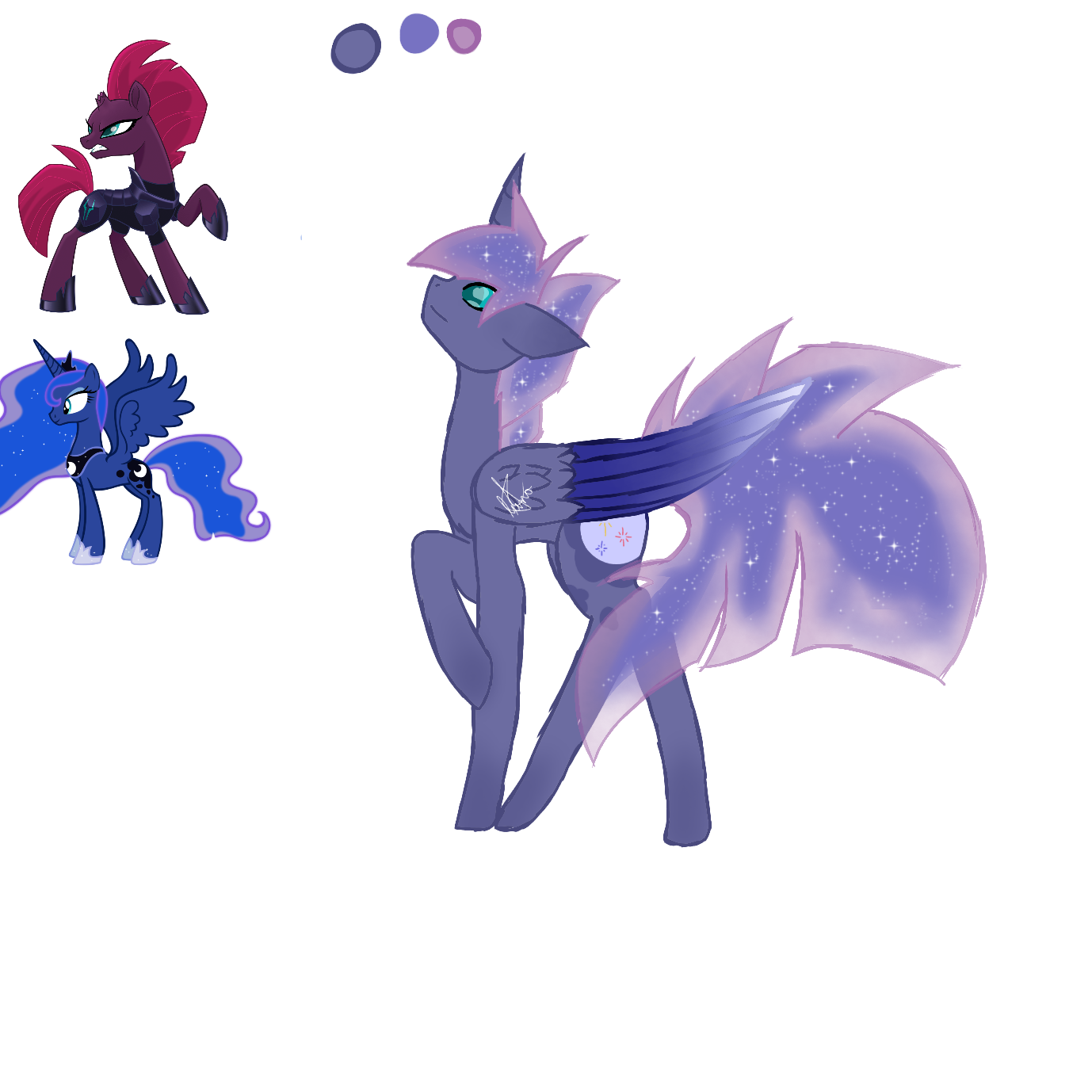 mlp speedpaint luna+tempest - ibisPaint