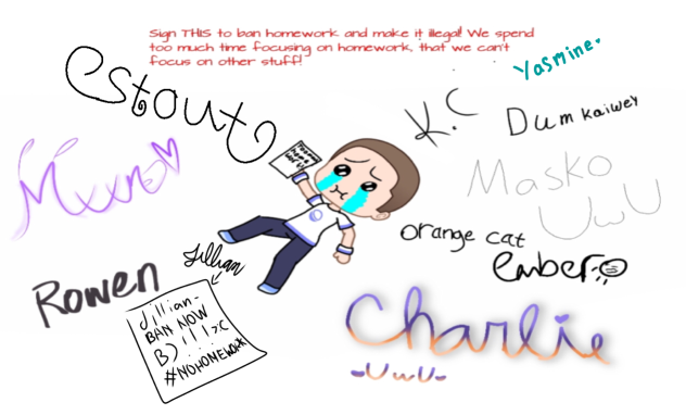 Homework Ban Collab - ibisPaint