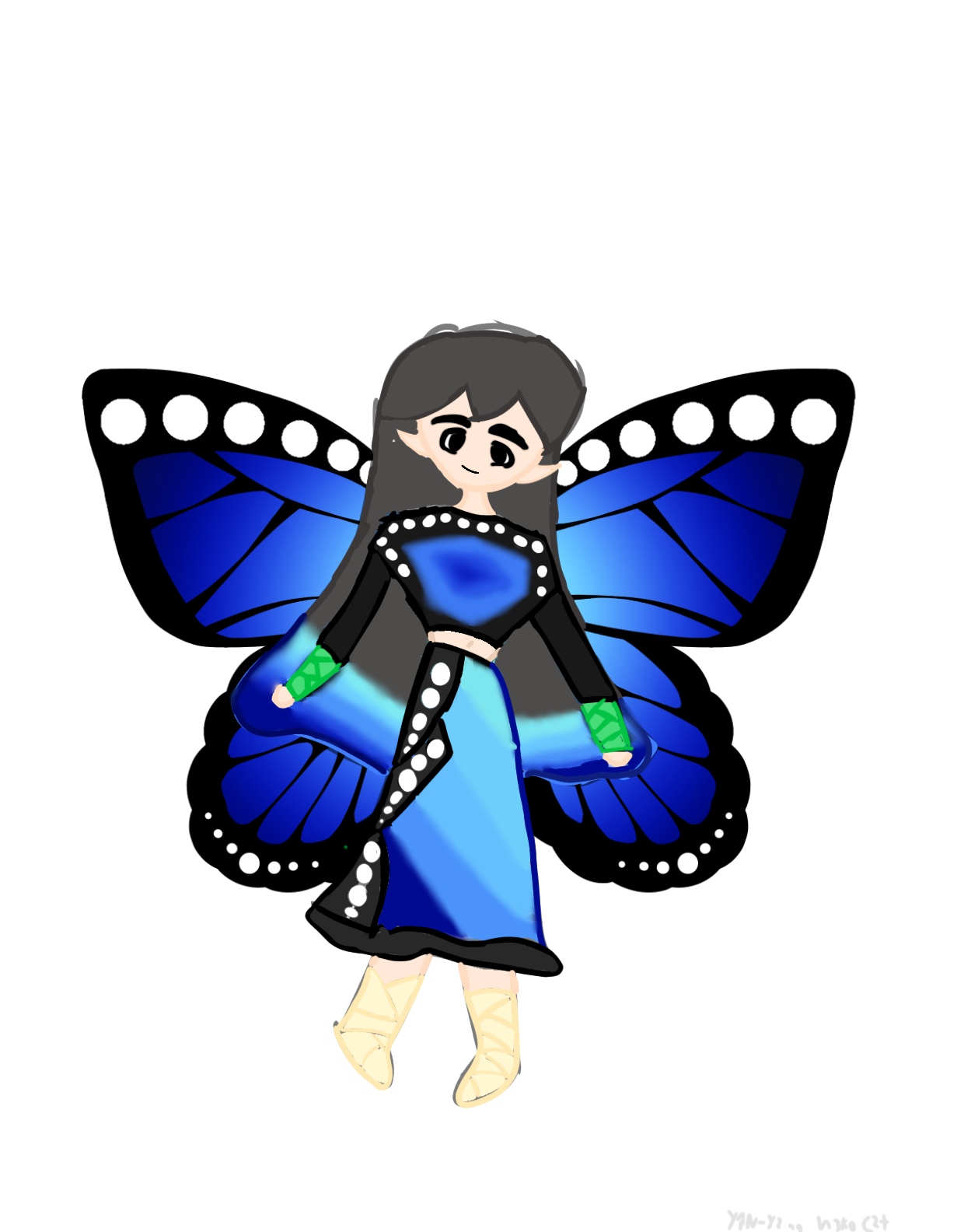 butterfly girl =_= - ibisPaint