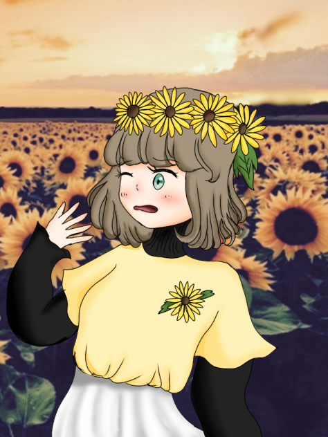 sunny sunflowers,,,🌻🌻 - ibisPaint