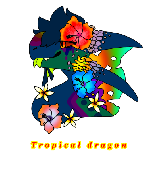 Tropical dragon - ibisPaint