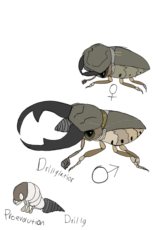 Stag Beetle Pokémon - ibisPaint