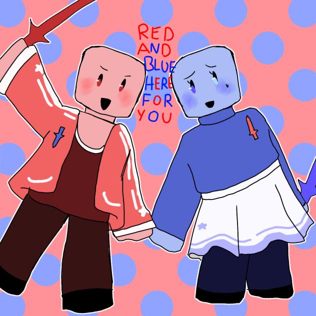 Red and Blue - ibisPaint