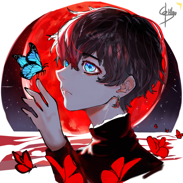 red moon - ibisPaint