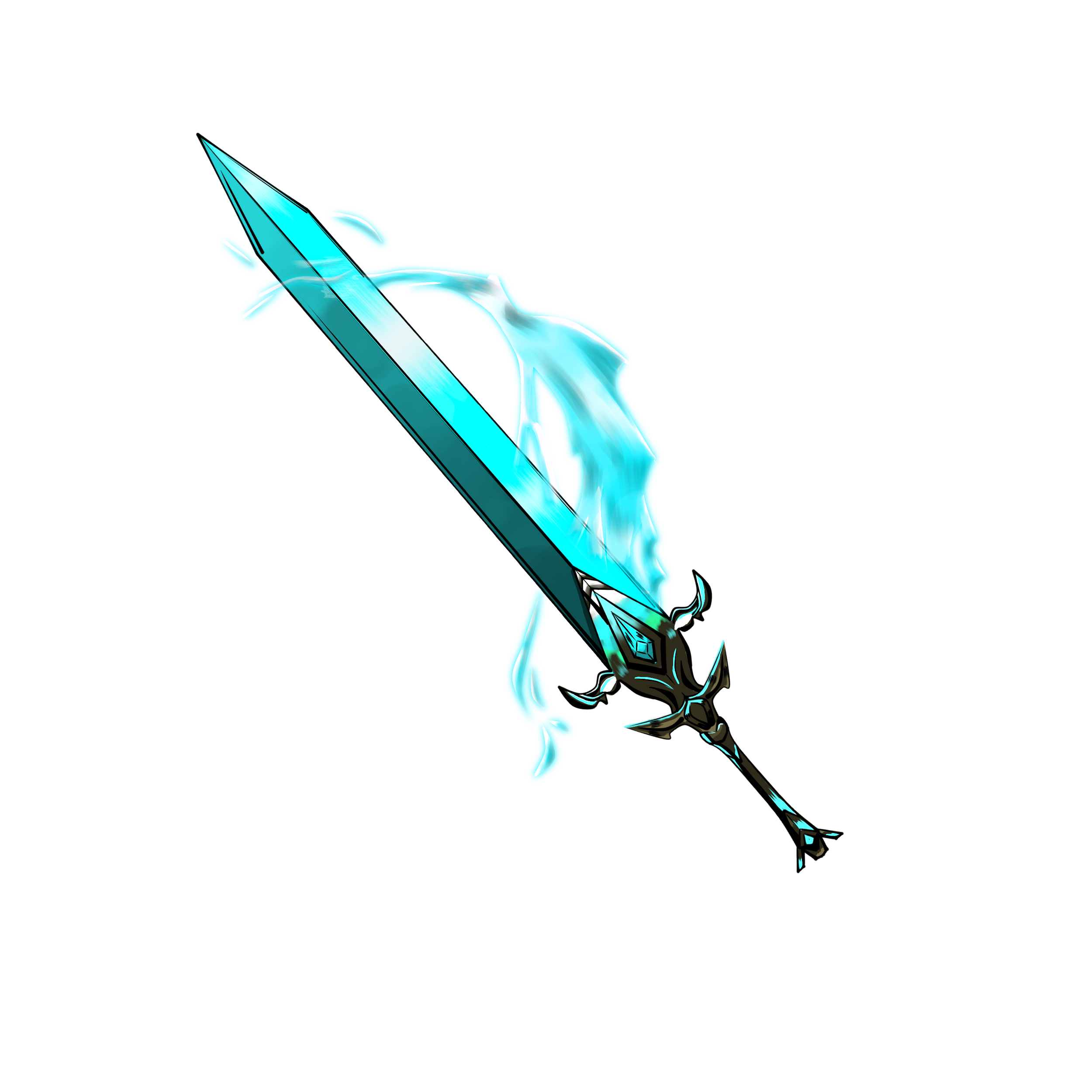 sword with magical power effect - ibisPaint