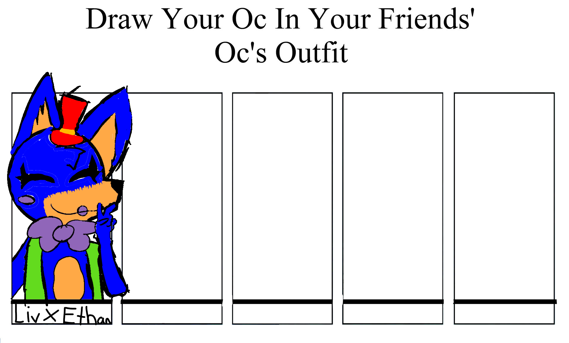Draw your oc in your friends oc’s outfit - ibisPaint