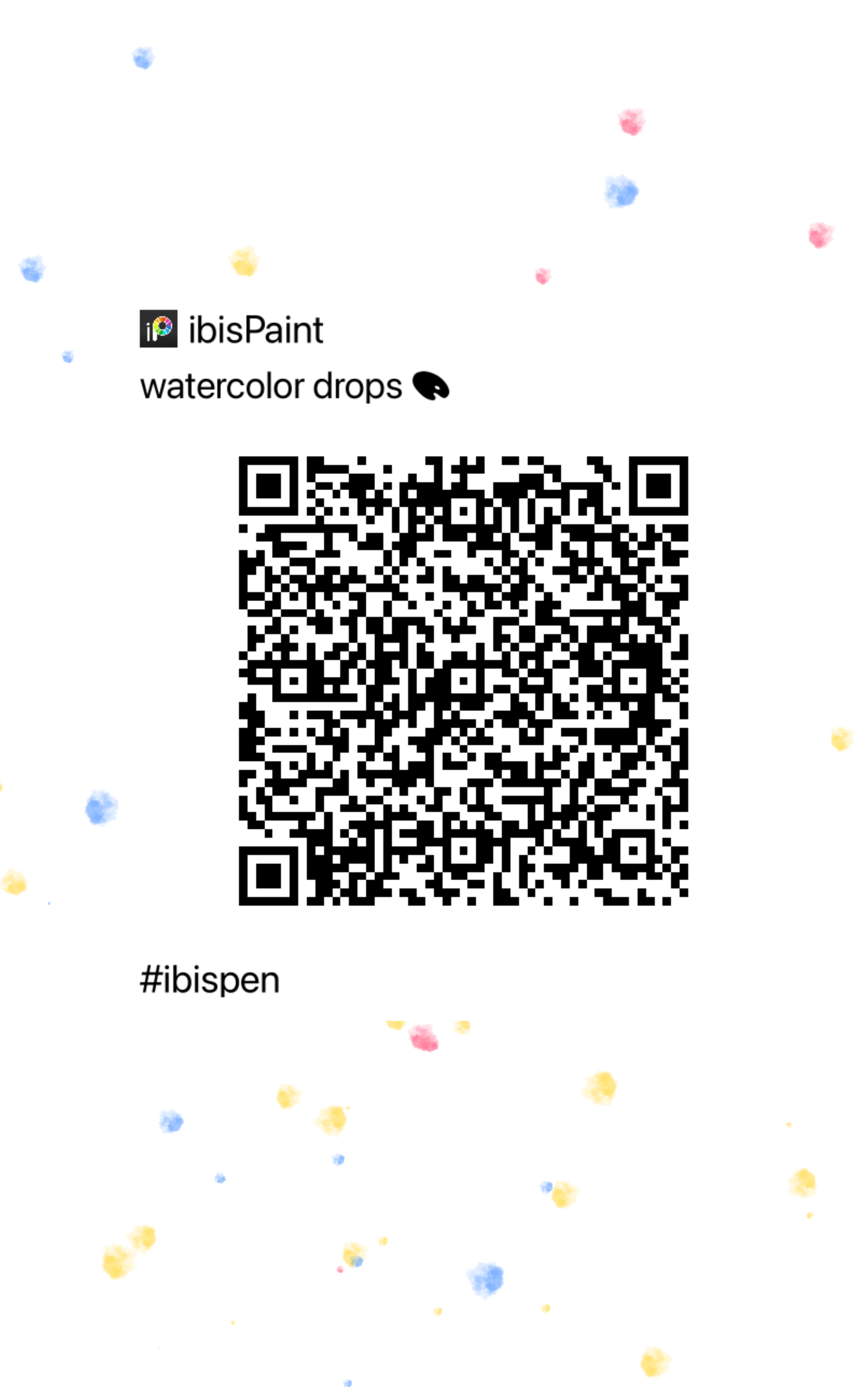 Watercolor drops. - ibisPaint