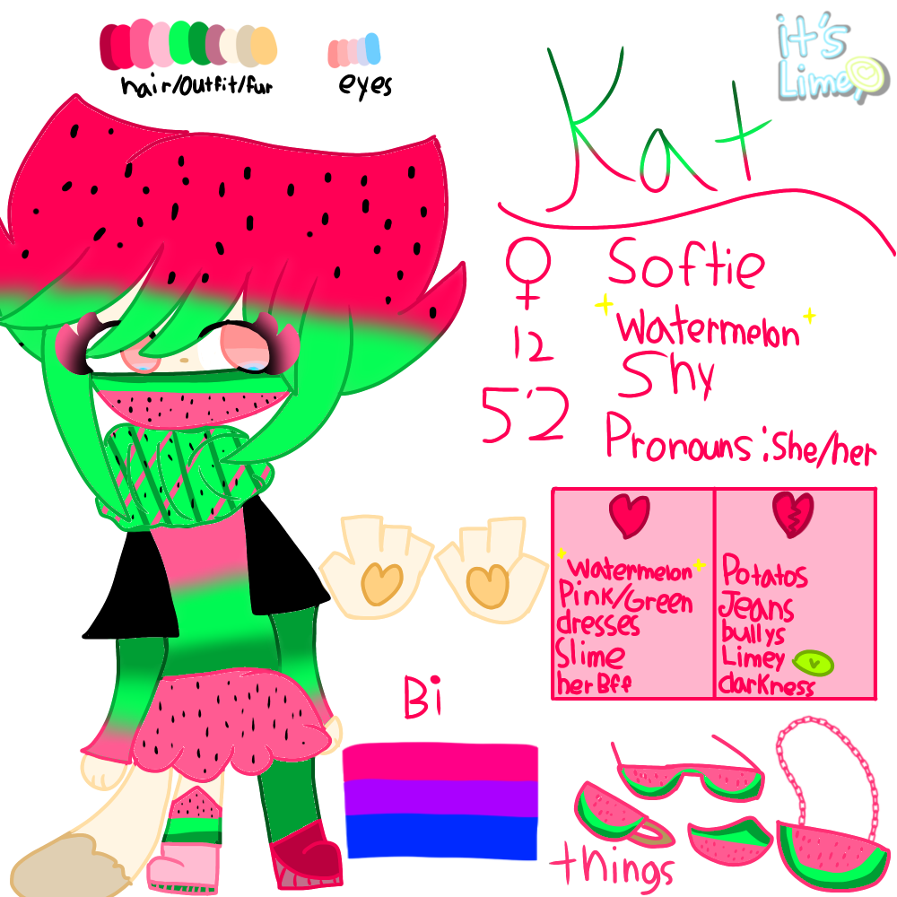 🐱🍉 Kat’s reference sheet - ibisPaint