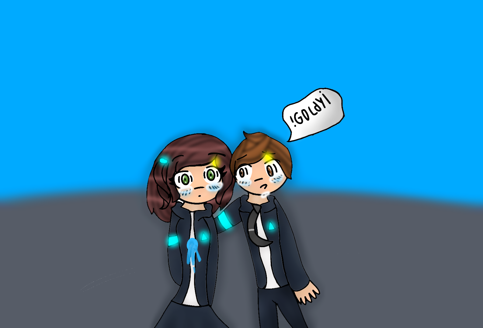 goldy and connor for flyingpings - ibisPaint