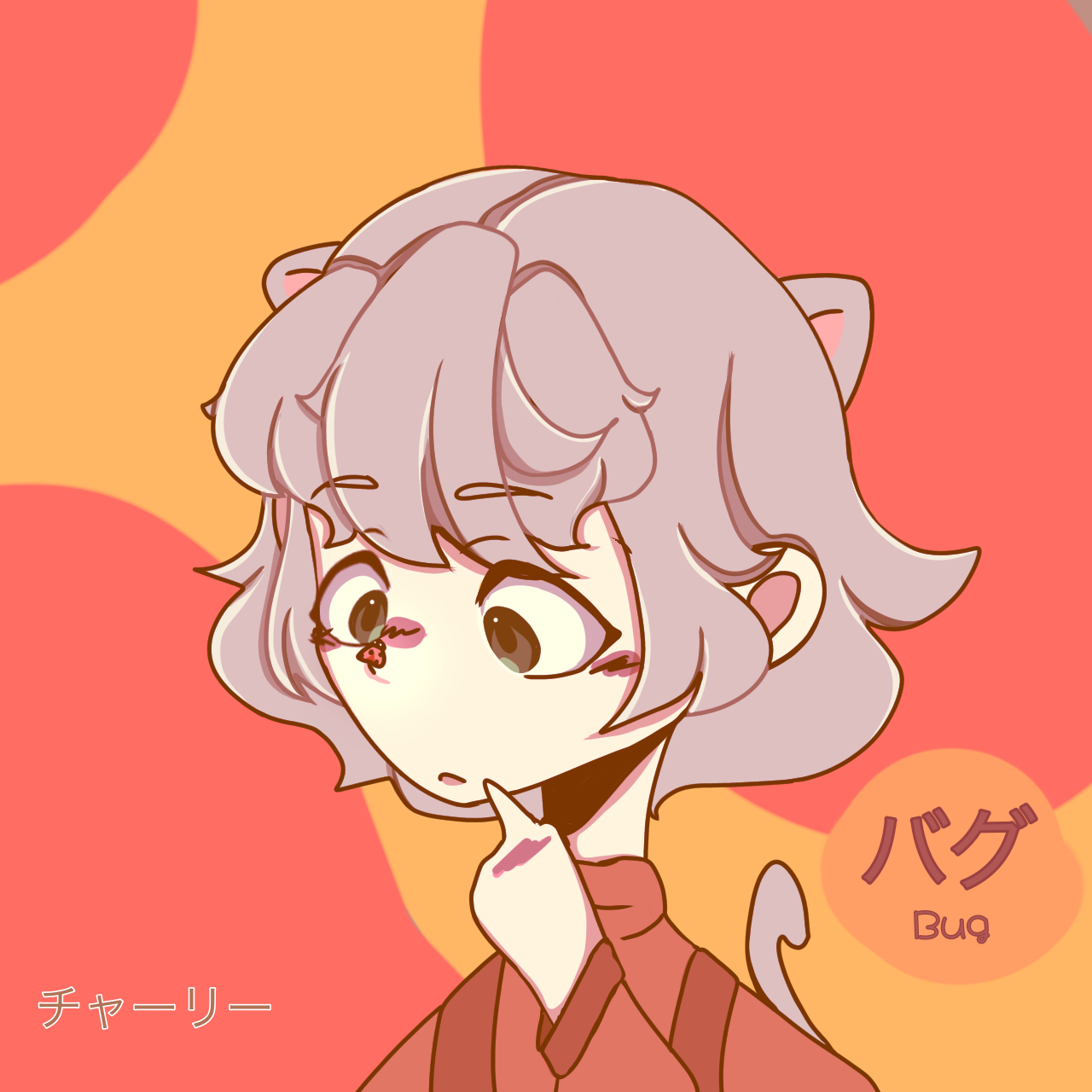 Bug with a ladybug on his nose - ibisPaint