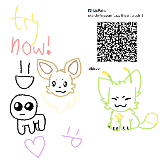 sketchy crayon fuzzy lineart brush - ibisPaint