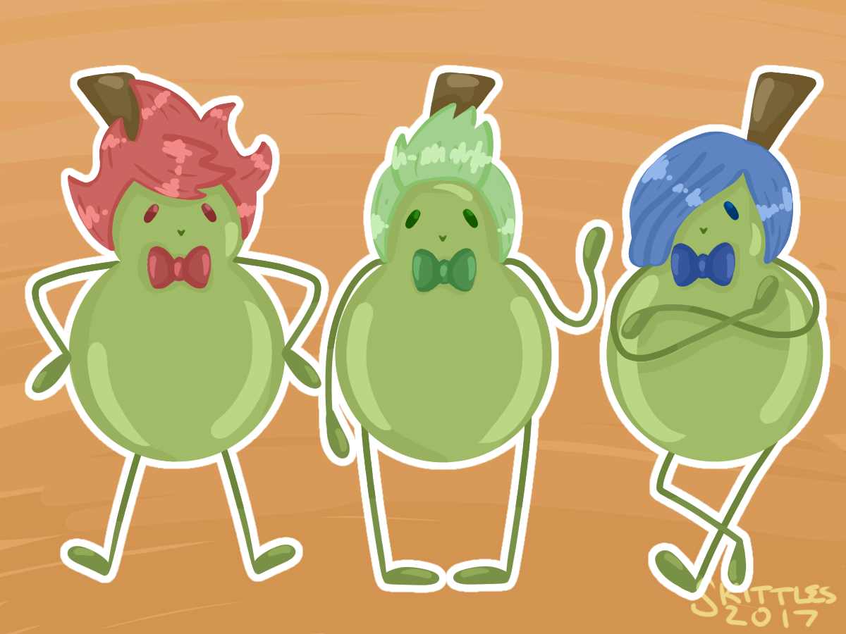 Striaton Gym Pear Trio - ibisPaint