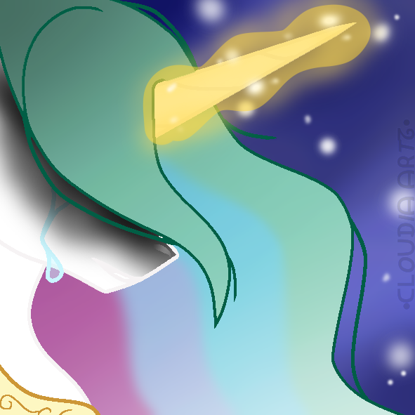 Crying Celestia [Speedpaint] - ibisPaint