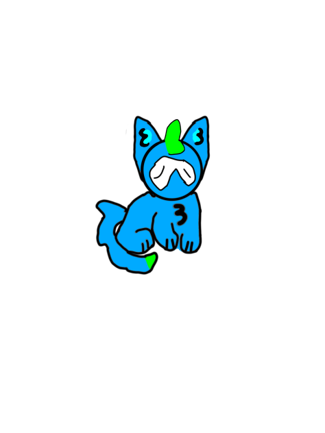 Slimey the slime pup but if he was big - ibisPaint