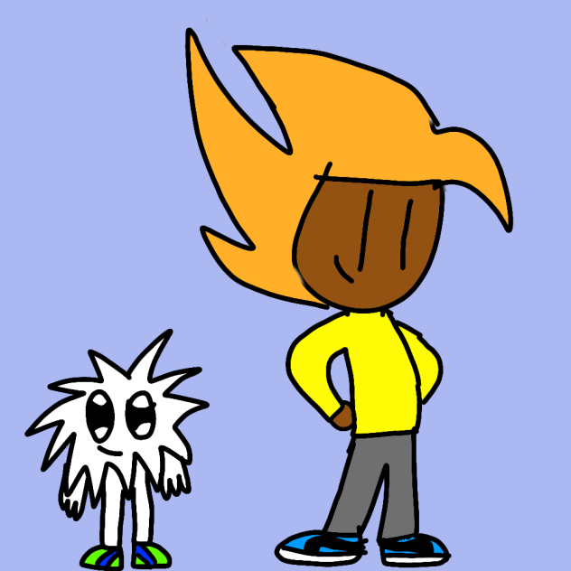 me and Dmitry the fluffball - ibisPaint