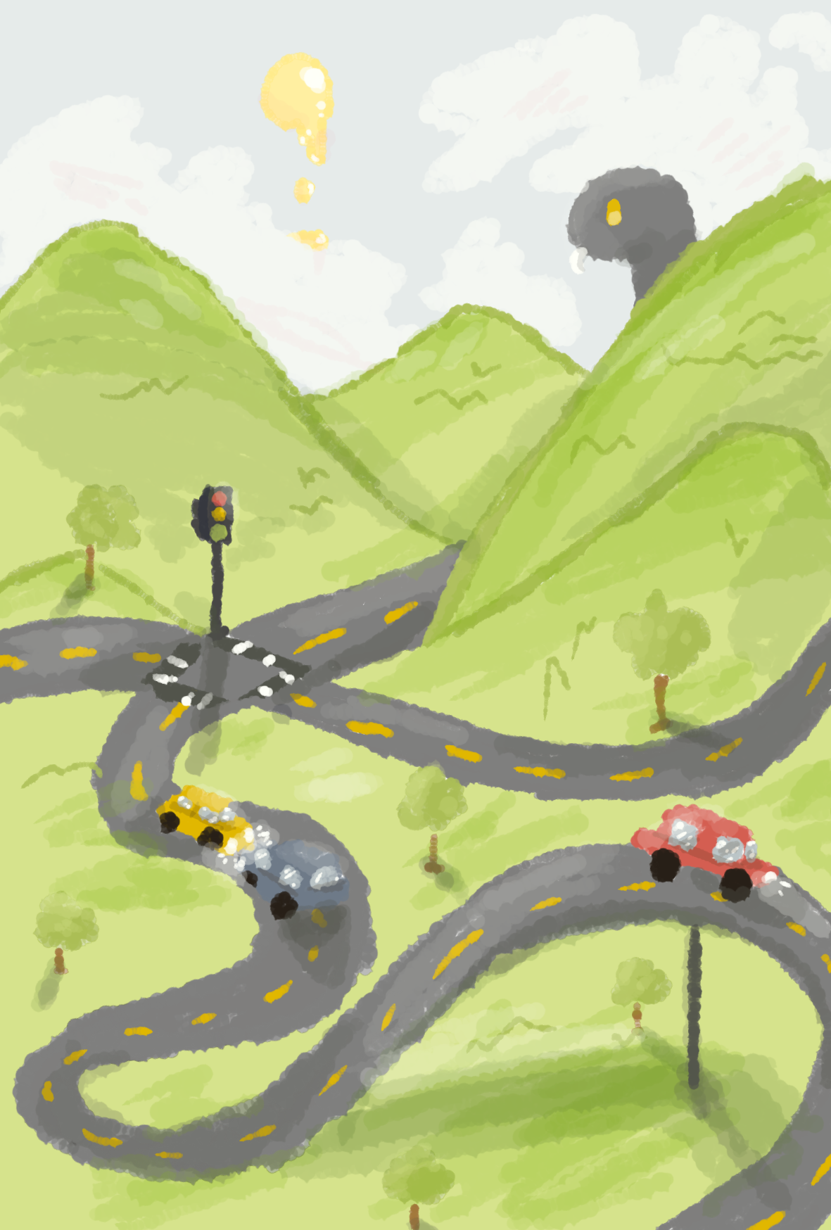 A highway in nowhere - ibisPaint
