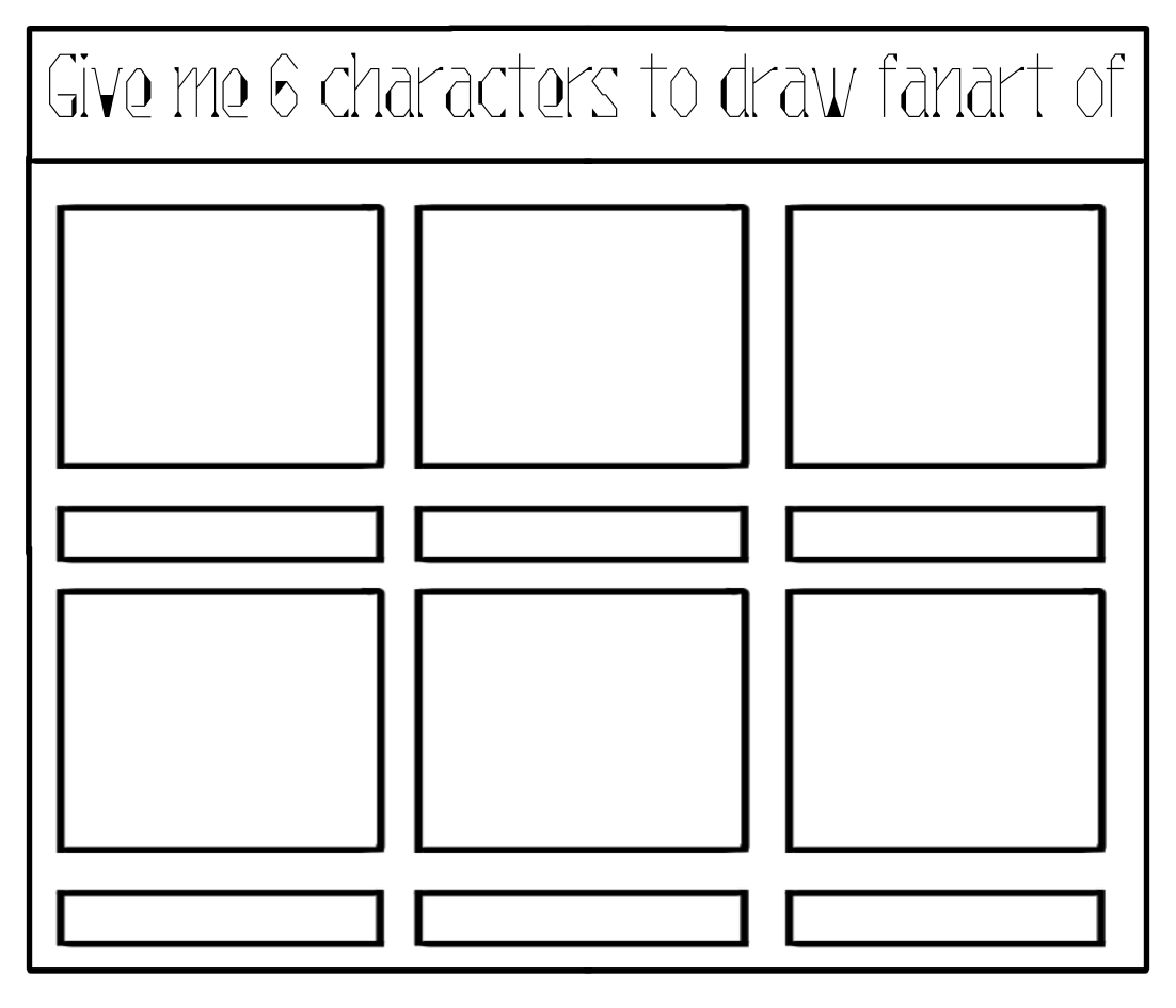 Give me 6 characters to draw! - ibisPaint