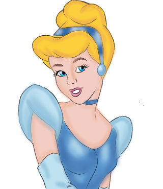 Cute Cinderella ki painting - ibisPaint