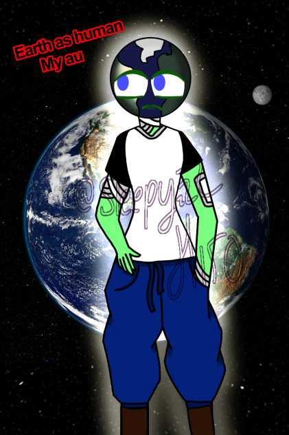 Earth as human - ibisPaint
