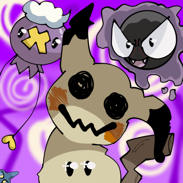 Mimikyu & Gastly & Drifloon - ibisPaint