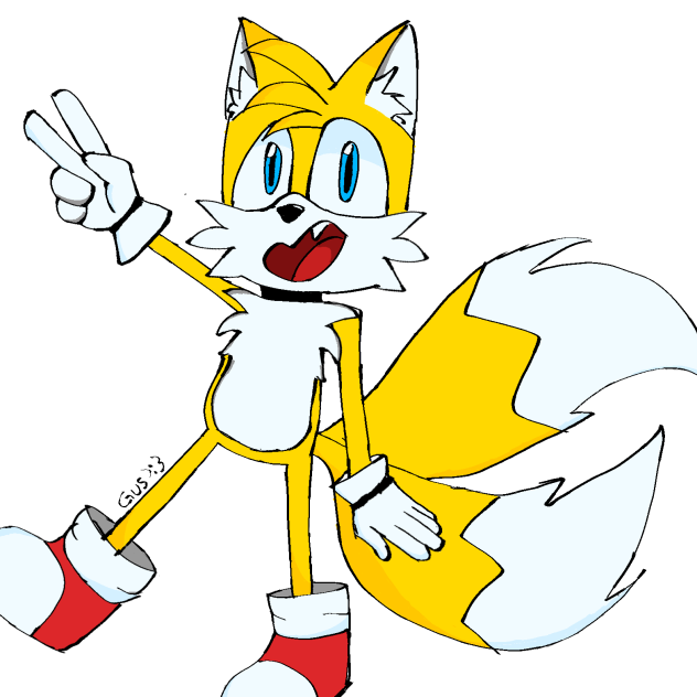 Tails drawing (from Sonic) - ibisPaint