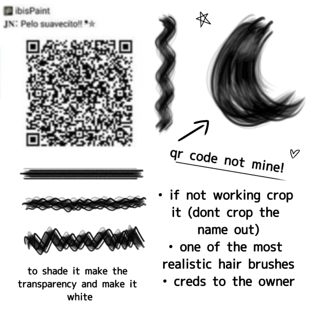 hair qr brush code! - ibisPaint