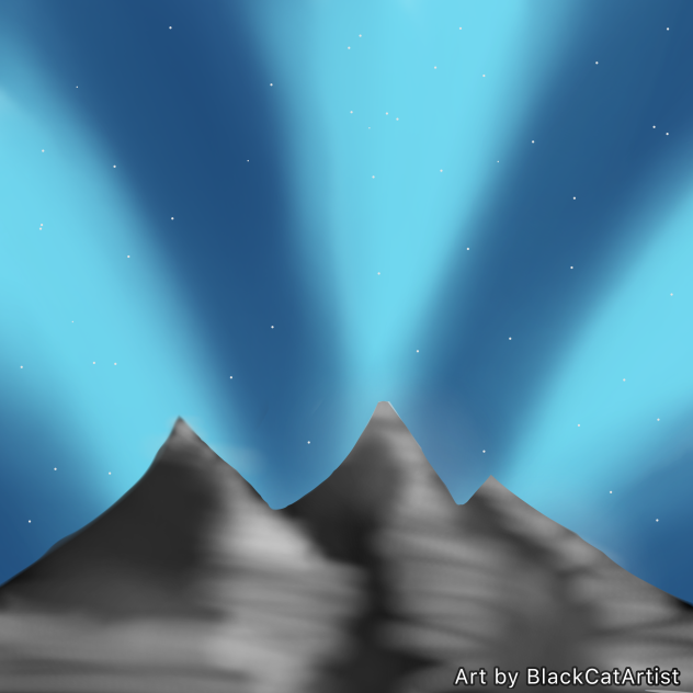 Mountain Aurora - ibisPaint