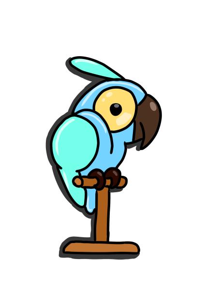 Pally the parrot - ibisPaint