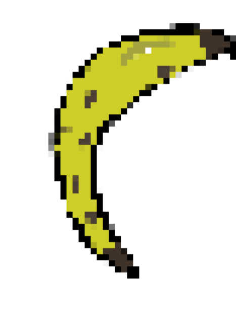 pixelated banana!! - ibisPaint