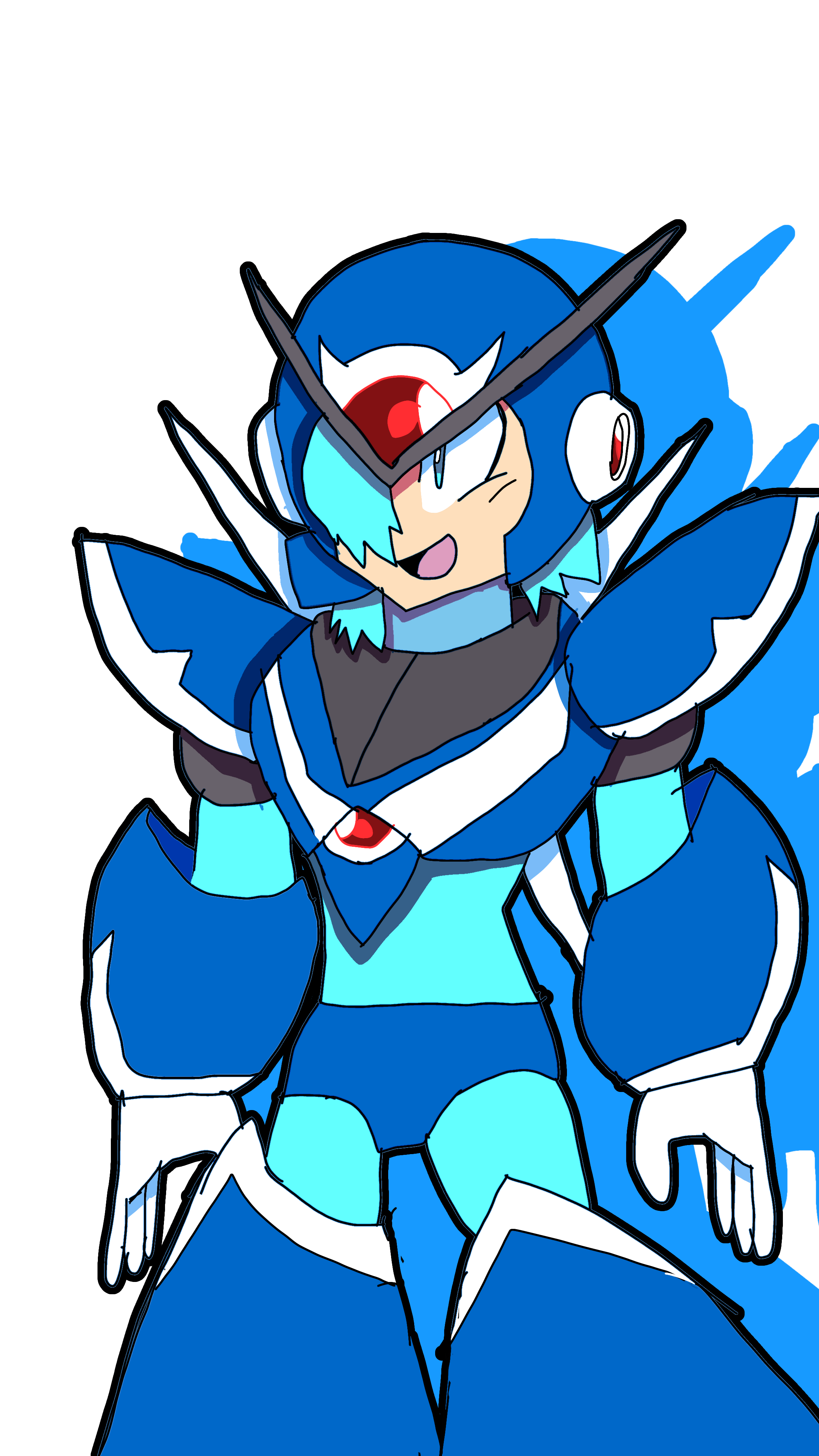 Mega man oc for friend - ibisPaint