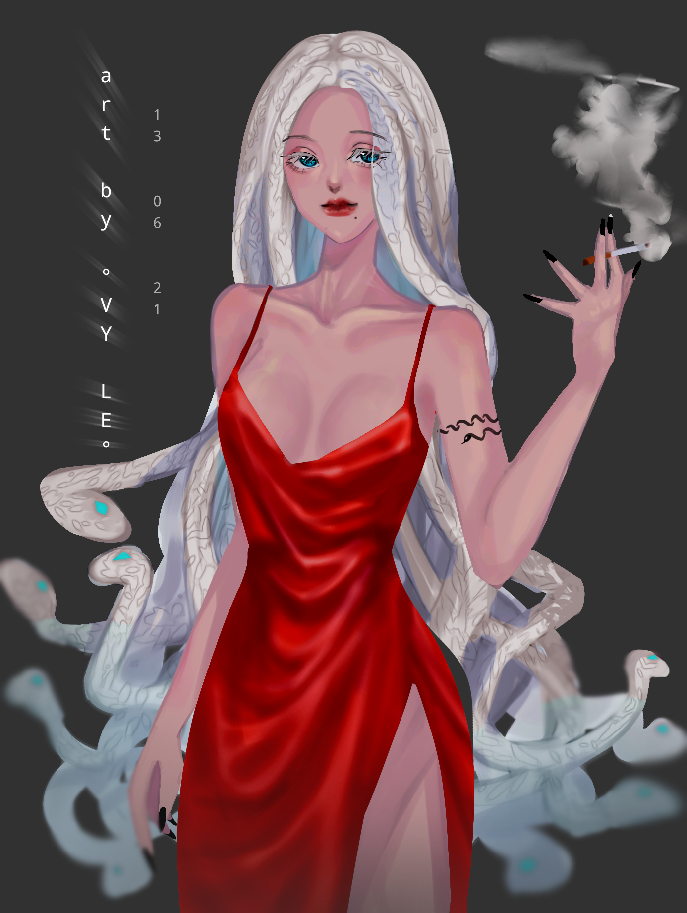 Medusa in red - ibisPaint