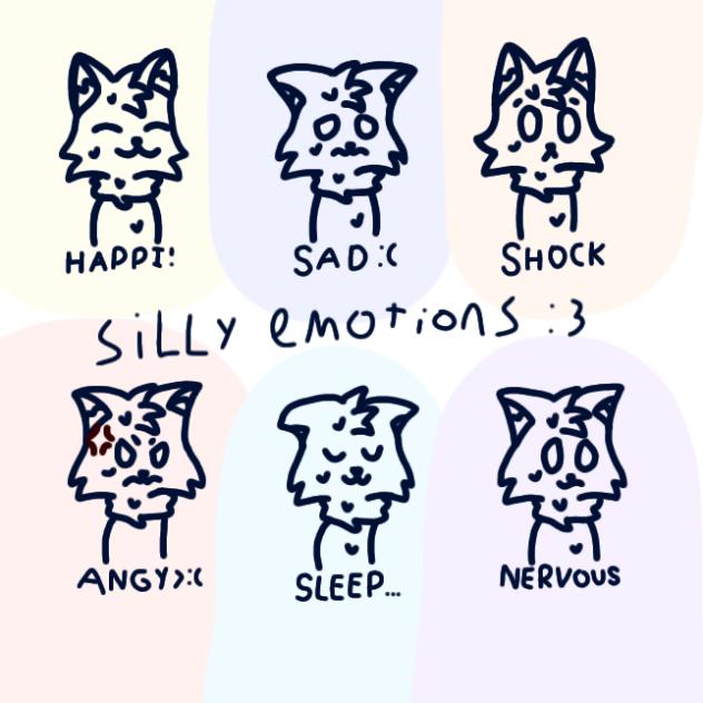 silly kitty emotions - ibisPaint