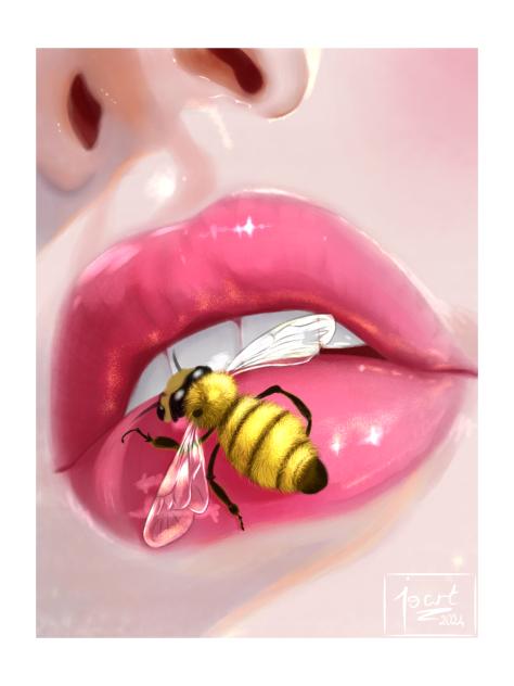 Lips & Bee - ibisPaint