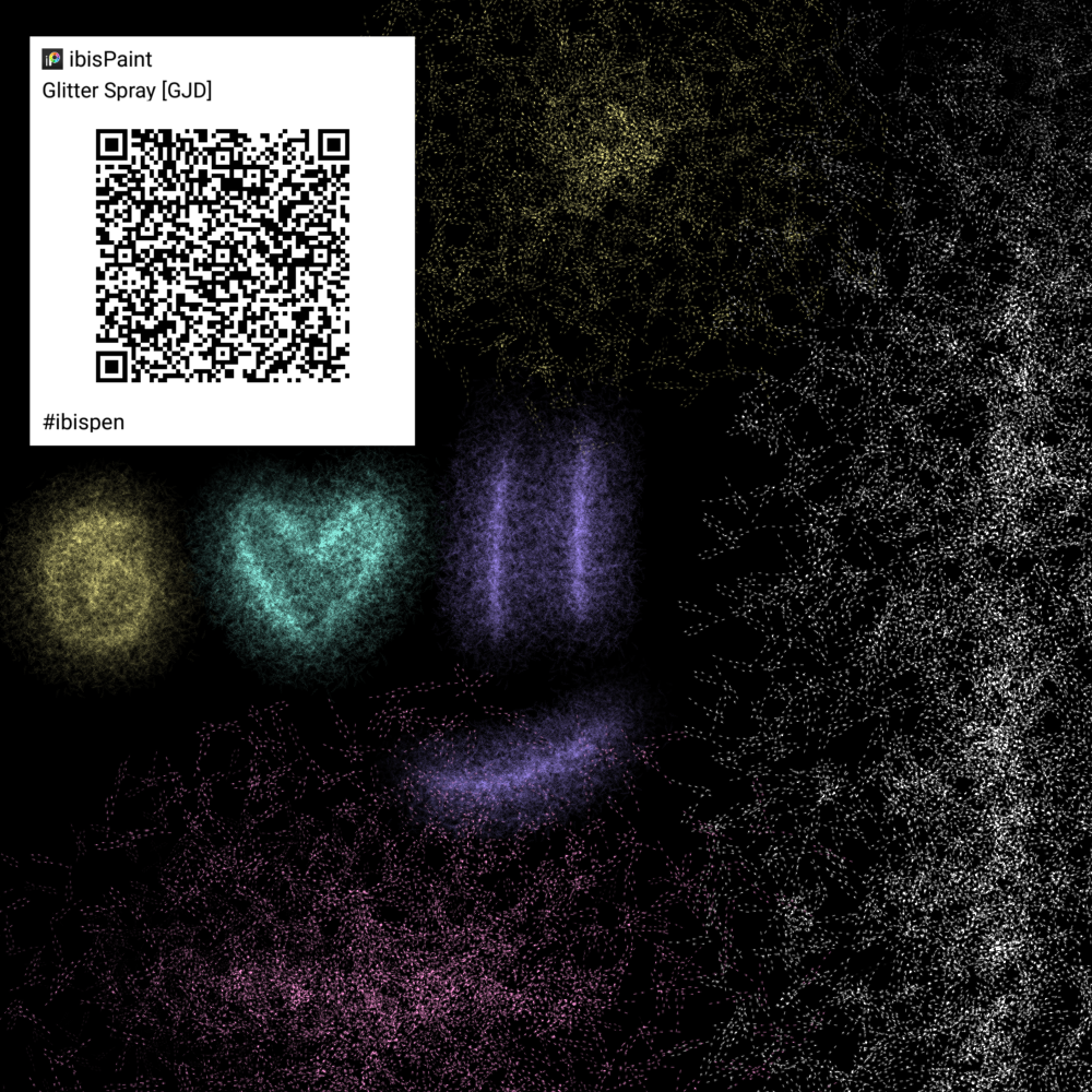 Glitter Spray Pen Brush - ibisPaint